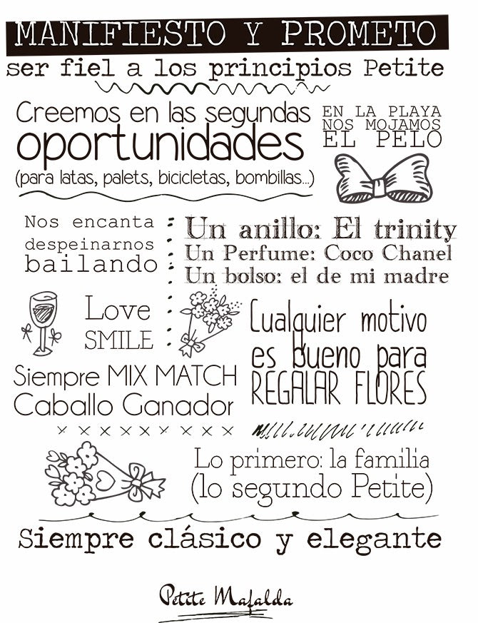 Nuestro manifiesto – Petite Mafalda